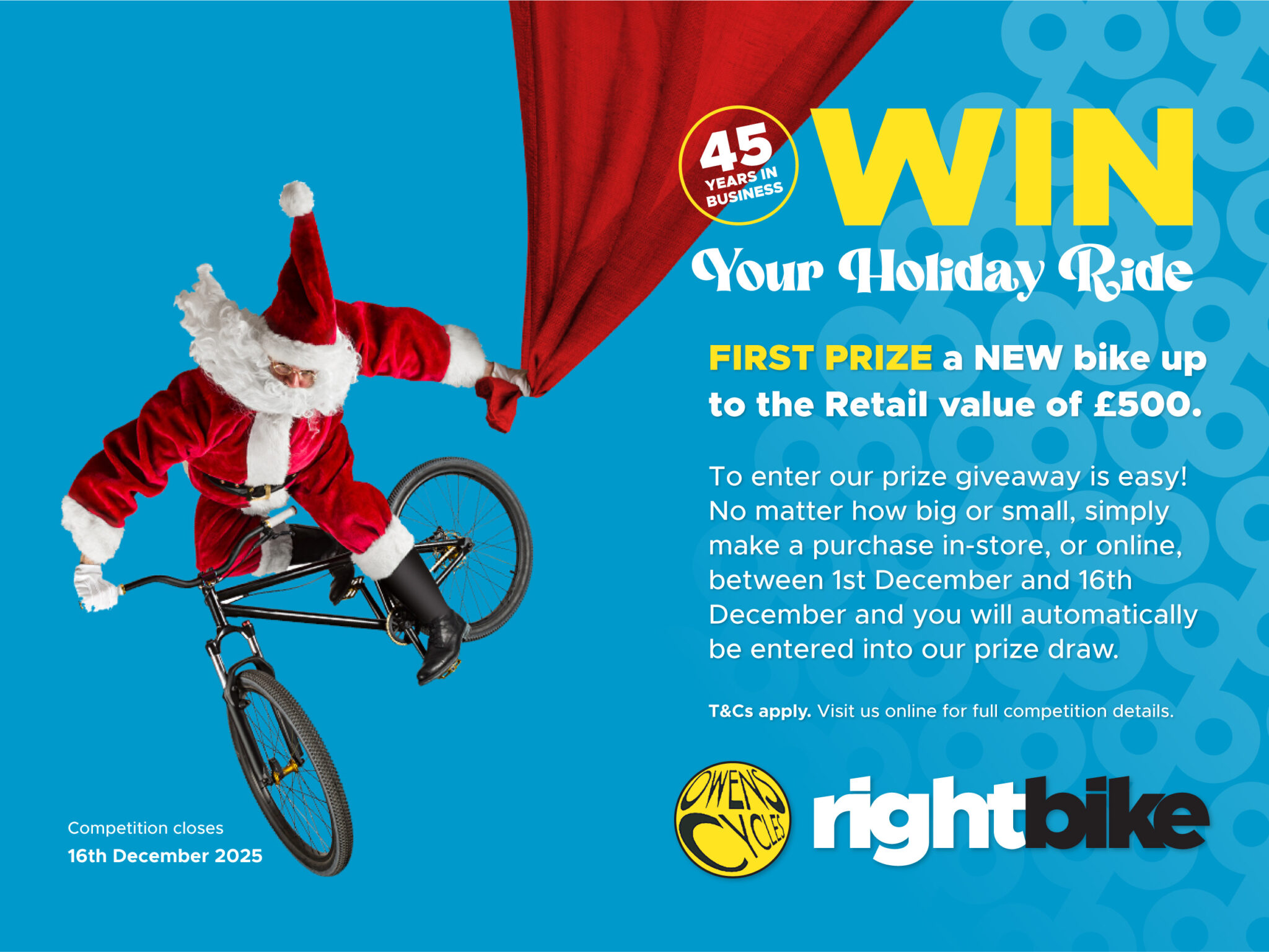 Christmas Bike Prize Giveaway 2025 - Rightbike | UK Bike & eBike Store ...